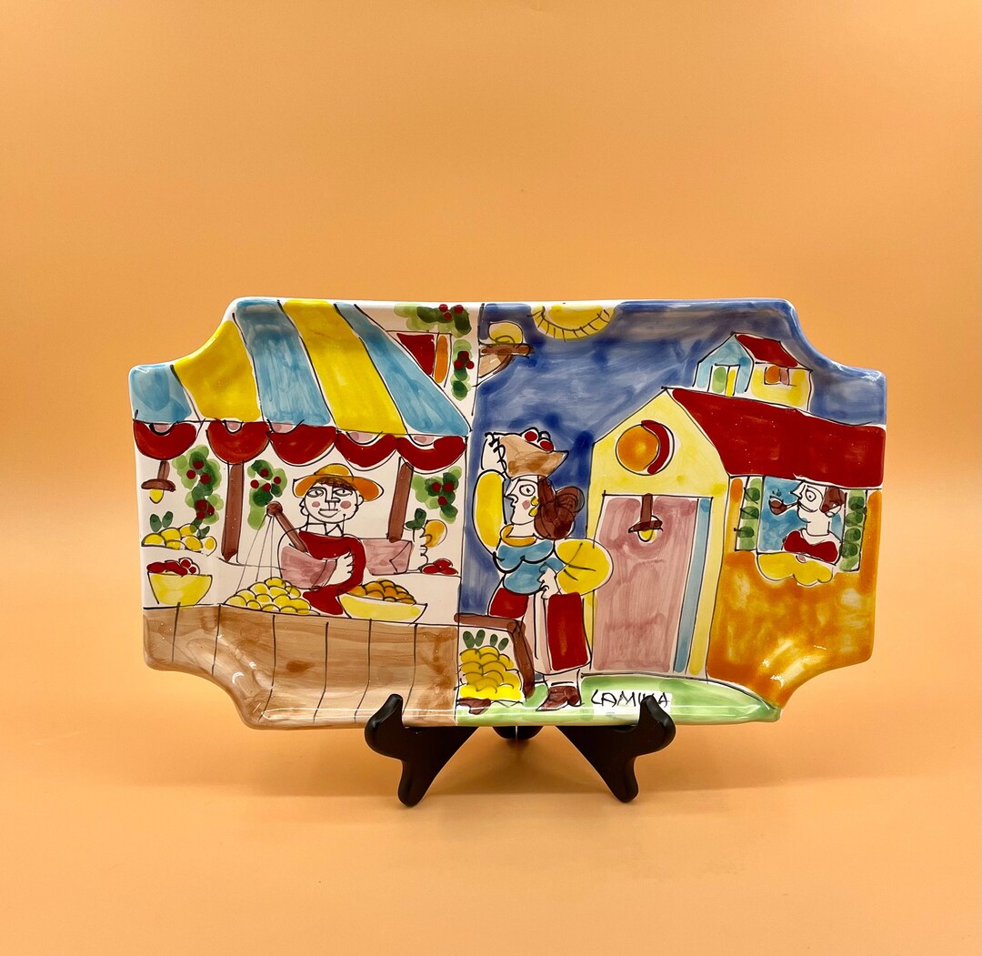 PLATTER > La Musa Italian Hand Painted, the Bright Colors of Sicily ...