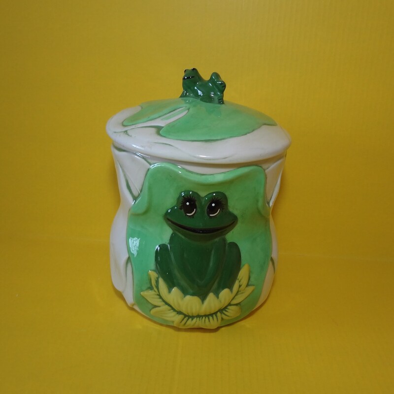 Frog Cookie Jar - Etsy