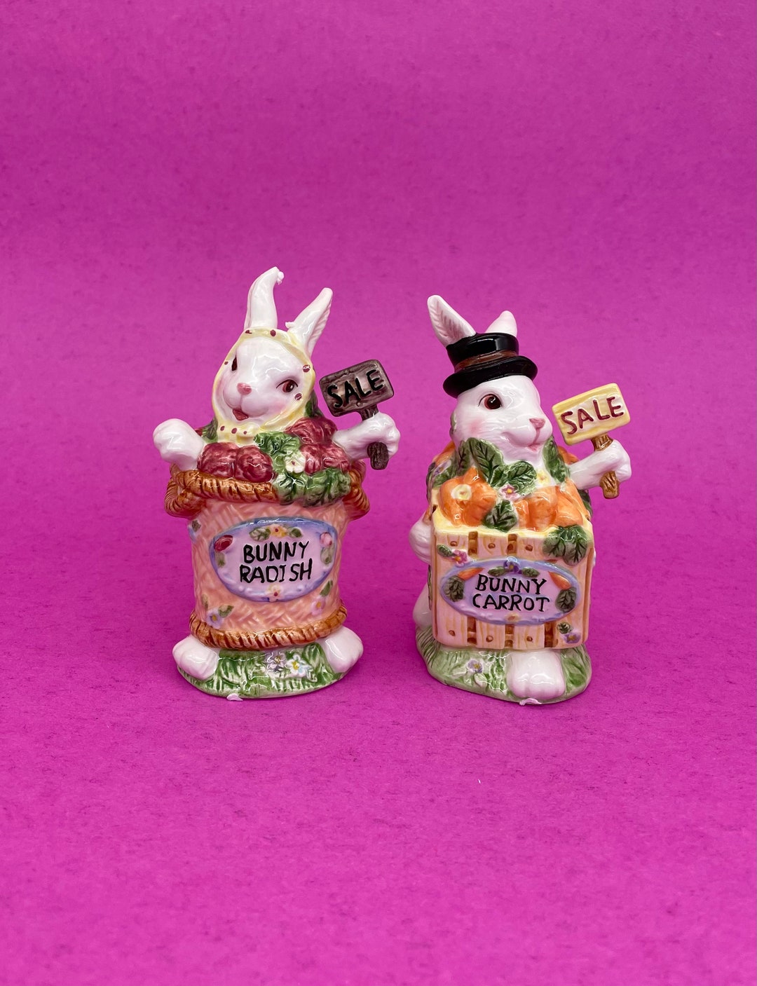 SALT and PEPPER * BUNNY Rabbits, Boxed - Etsy