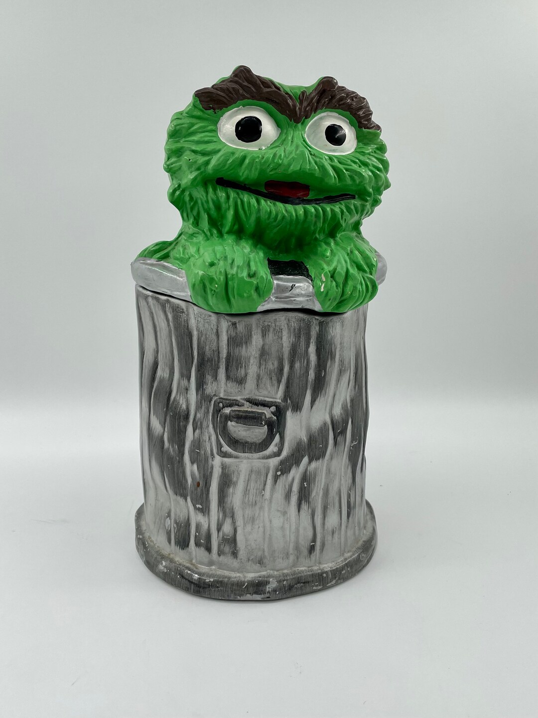 COOKIE JAR * Oscar the Grouch, Vintage 1972 - Etsy