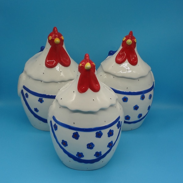 Rooster Canister Set - Etsy