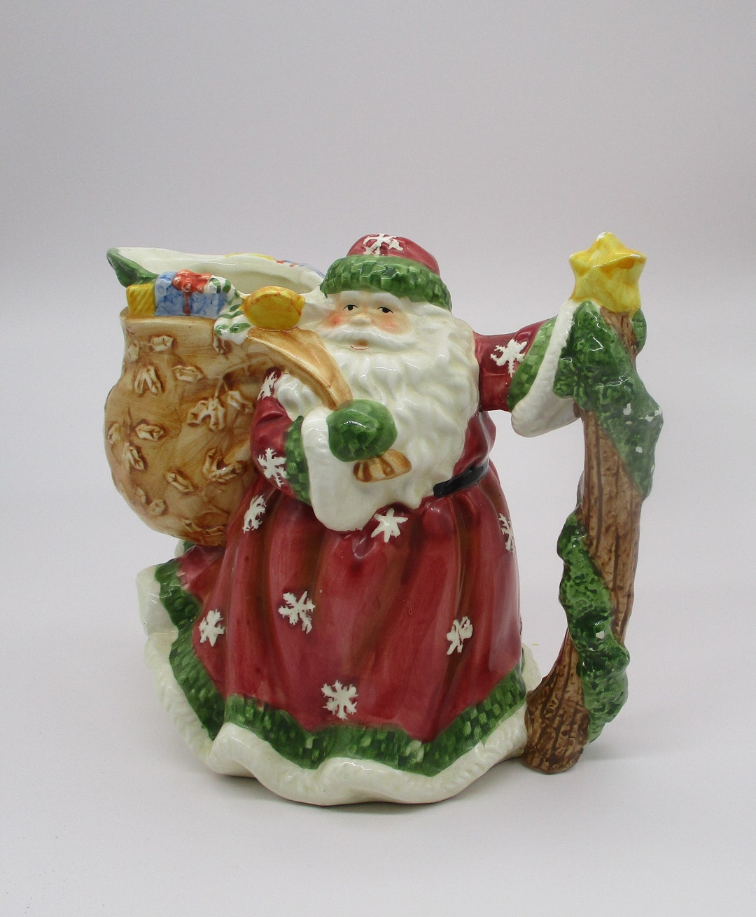PITCHER ~ Santa Claus With His Bag, Vintage WCL - Etsy