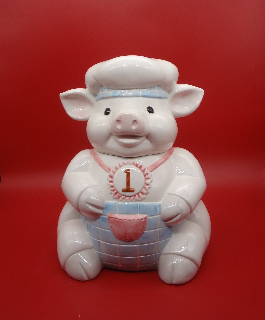 COOKIE JAR ~~ Chef Pig, Number 1, Nicewell Company - Etsy