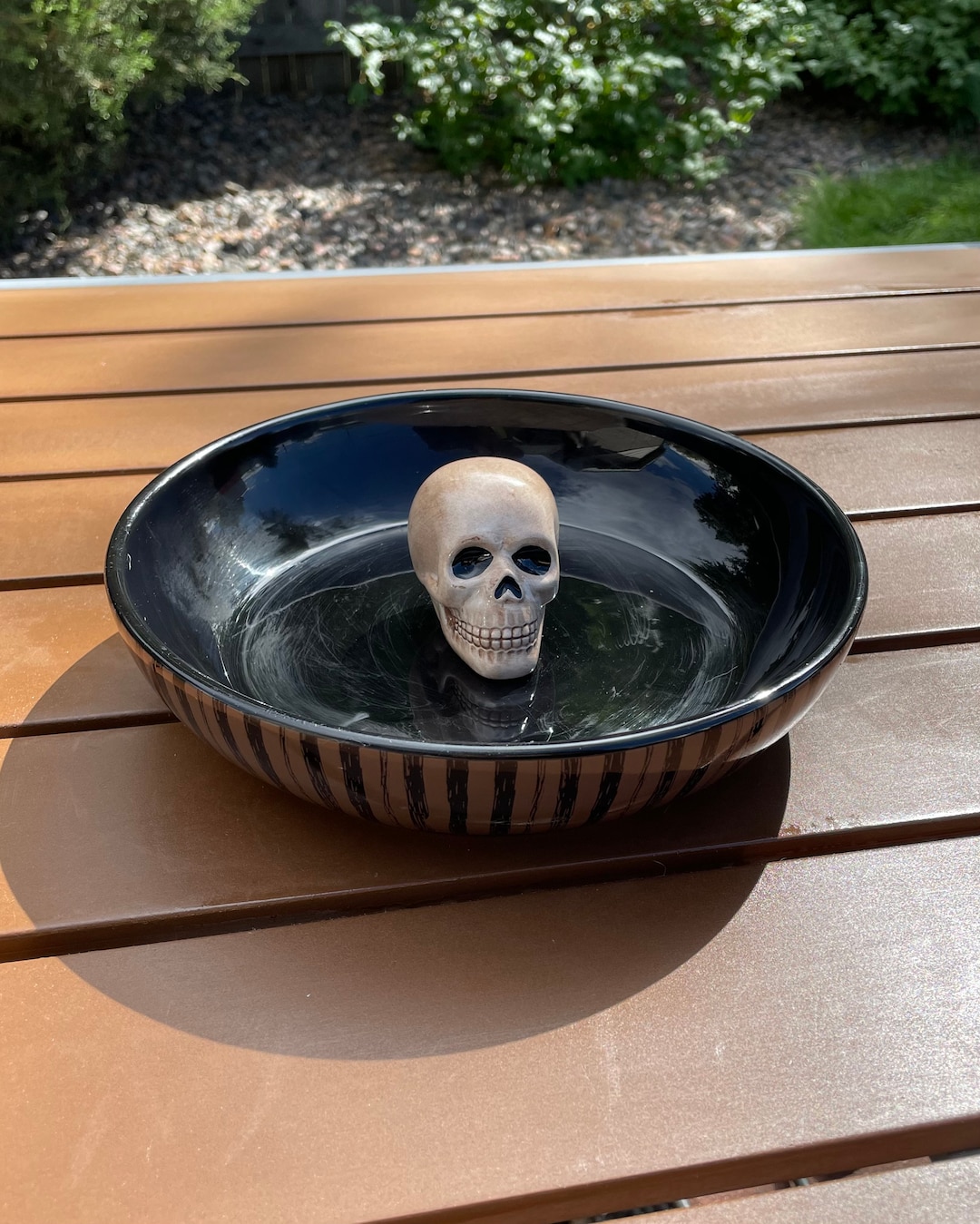 Candy Dish - Skull, Skeleton, Black Dish, Halloween - Etsy