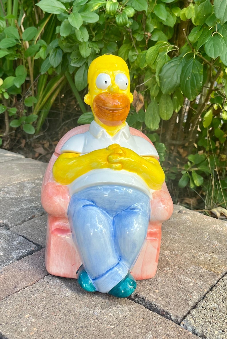 COOKIE JAR * Homer Simpson Cookie Jar, Twentieth Century Fox, 1990 - Etsy