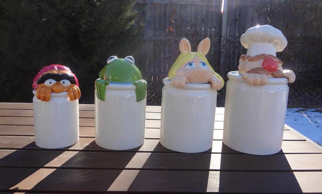 CANISTER SET the Muppets, Disney, Jim Henson, Four Canisters, Original ...