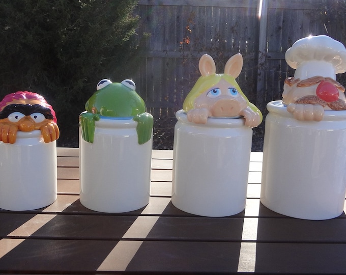 CANISTER SET * the Muppets, Disney, Jim Henson, Four Canisters ...