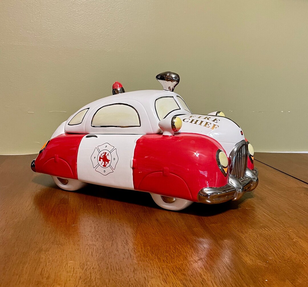 COOKIE JAR * Fire Chief Henry Cavanaugh - Etsy