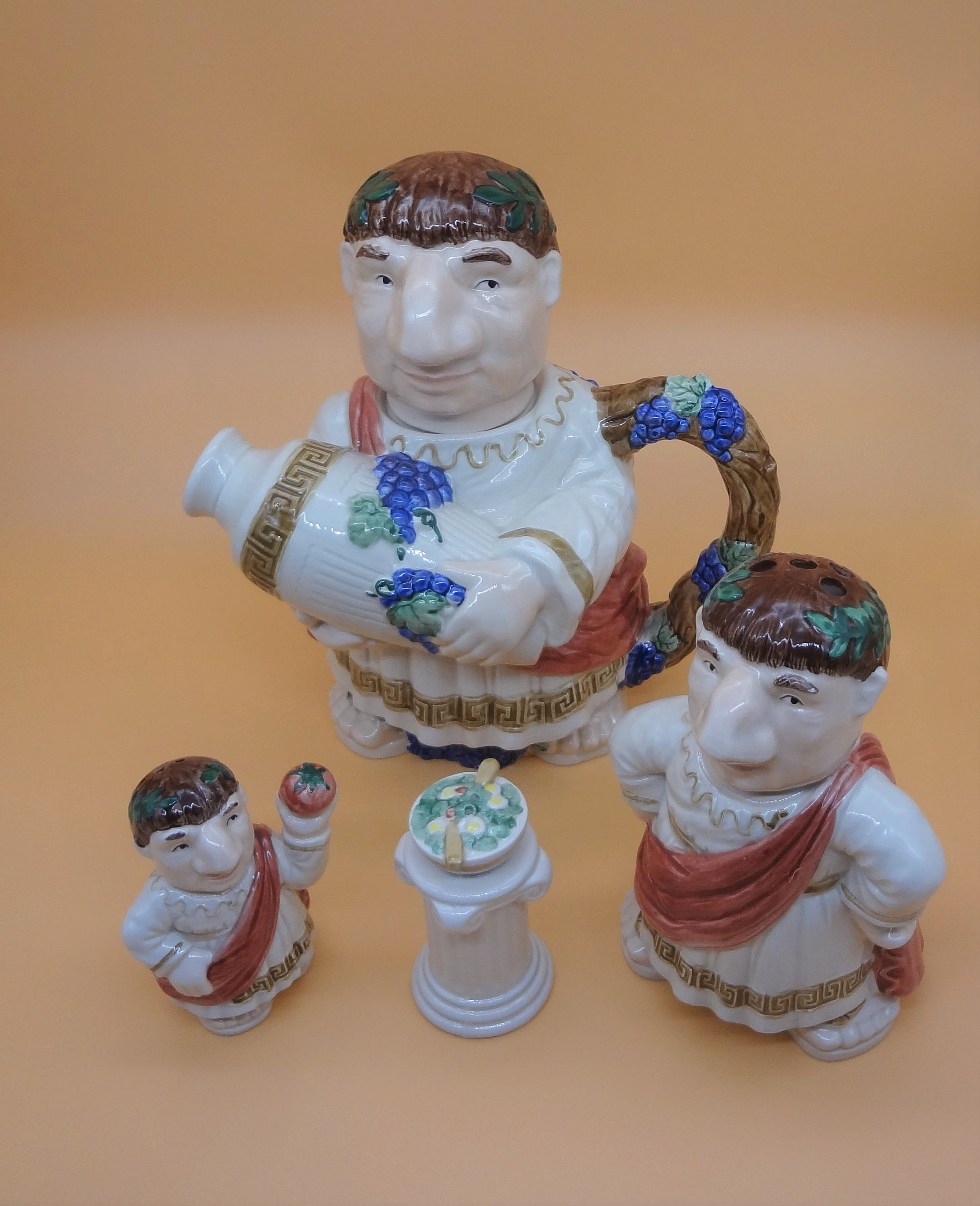 Cheese Shaker Roman Empire TEAPOT * Julius Caesar OCI Omnibus RARE Salt ...