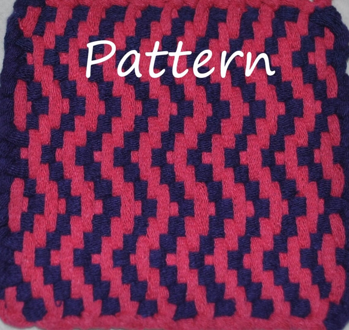 Pattern Instructions for Twill and Zigzag Woven Potholders - Etsy