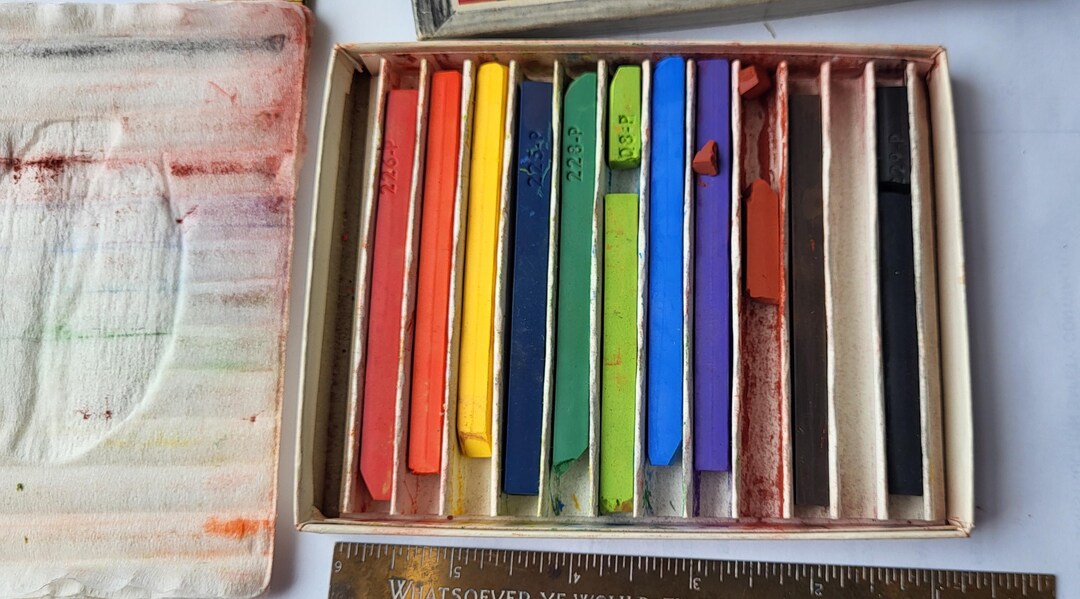 Vintage Eberhard Faber Nupastels Color Sticks - Etsy