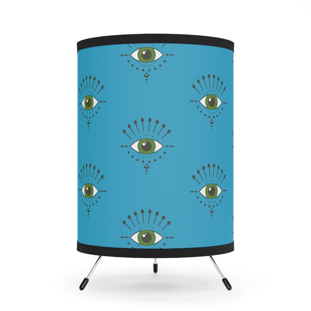 Evil Eye Tripod Lamp: Pagan Witch Witchcraft Protection Decor Woman ...