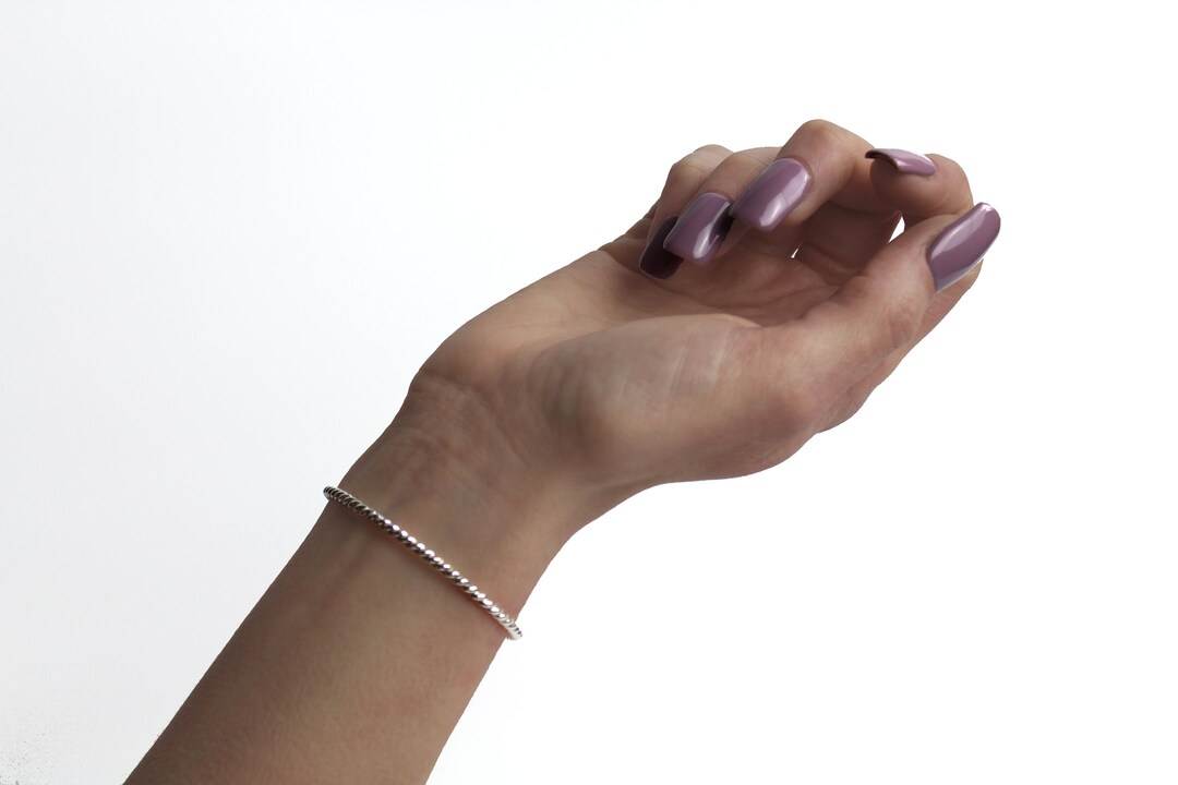 Sterling Silver Discreet Slave Bracelet - Locking Cuff W/ 10 Gauge ...