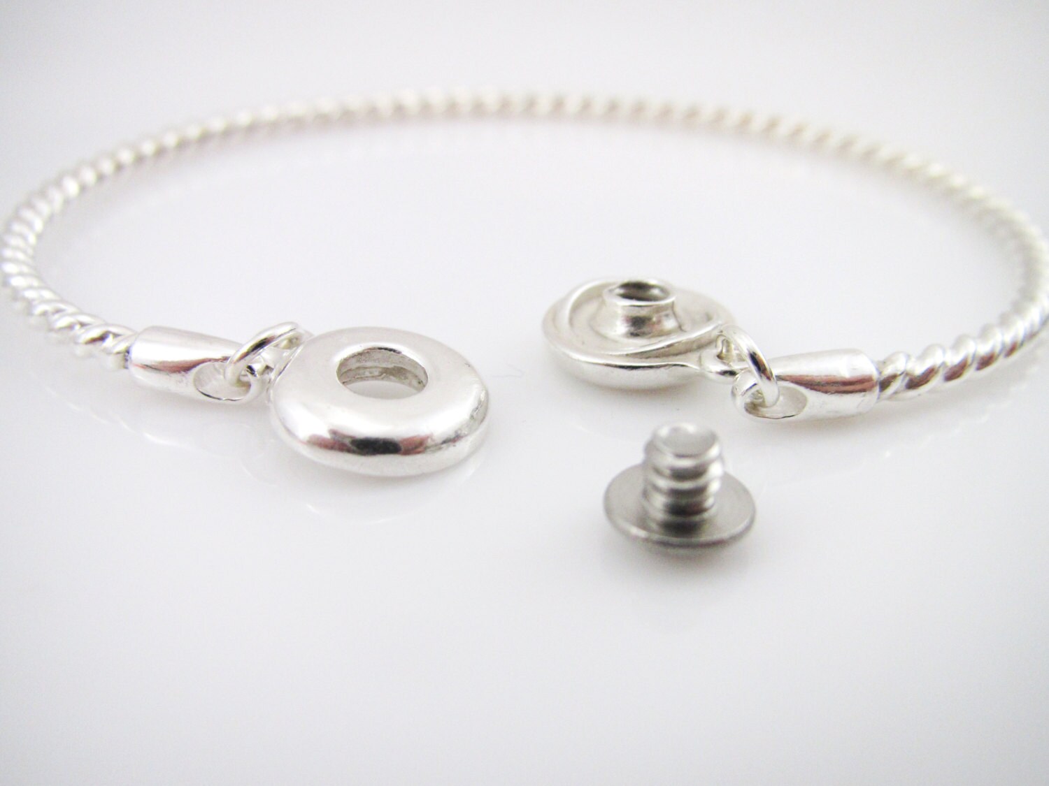 Sterling Silver Discreet Slave Bracelet - Locking Cuff W/ 10 Gauge ...