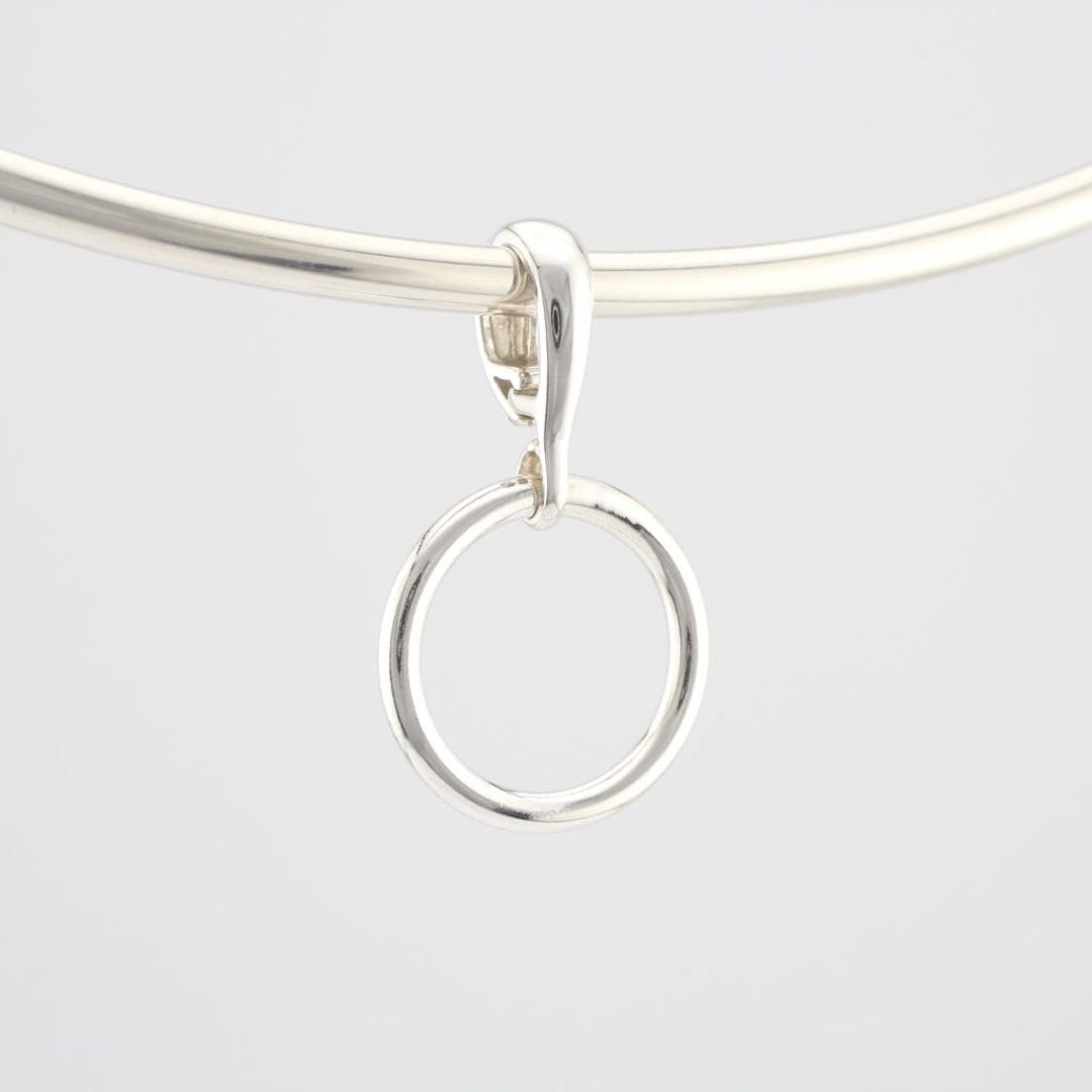 Sterling Silver 3/4 Inch Removable O-ring Collar Pendant - for Daoire ...