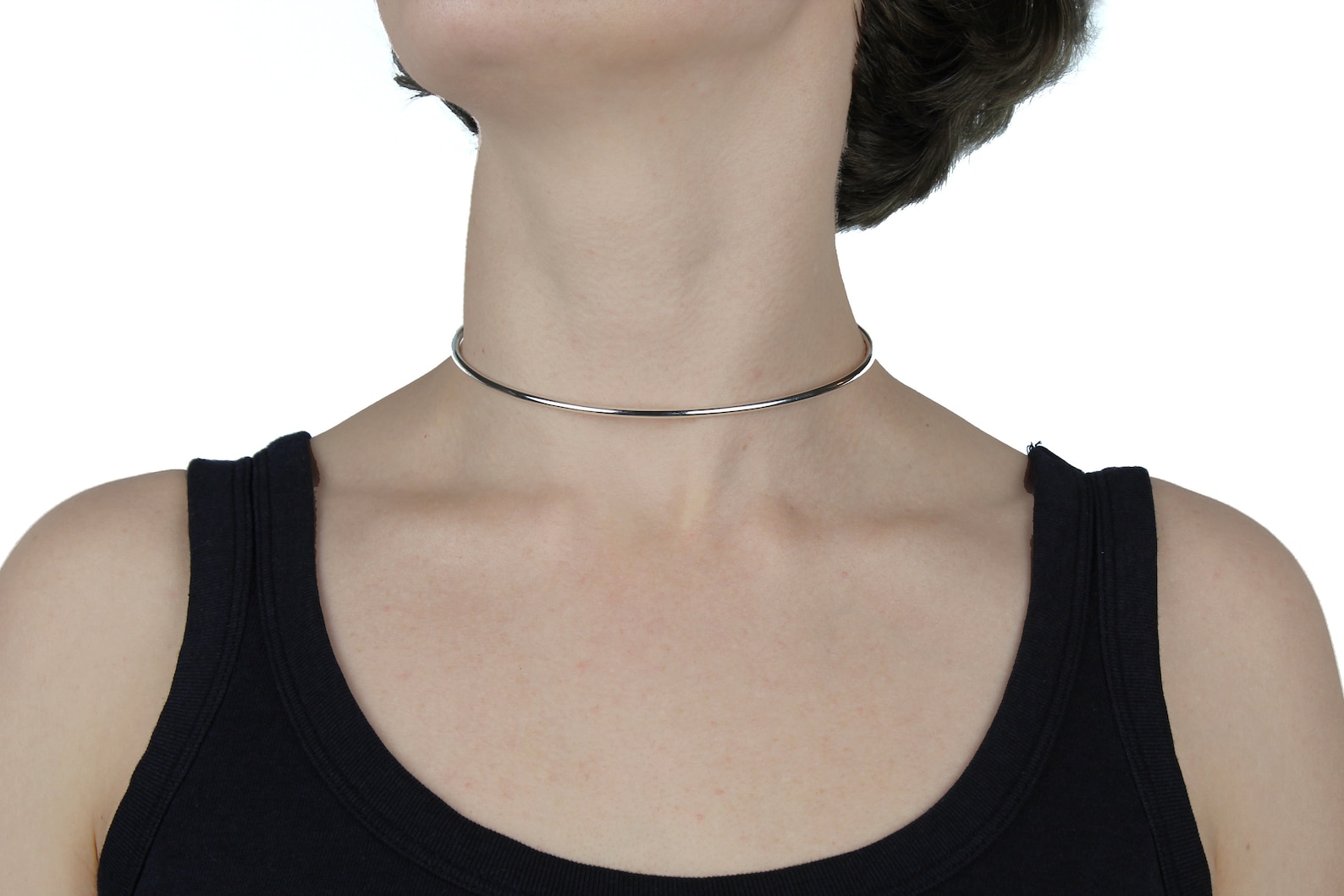 Discreet Slave Day Collar Sterling Silver 10 Gauge Round - Etsy