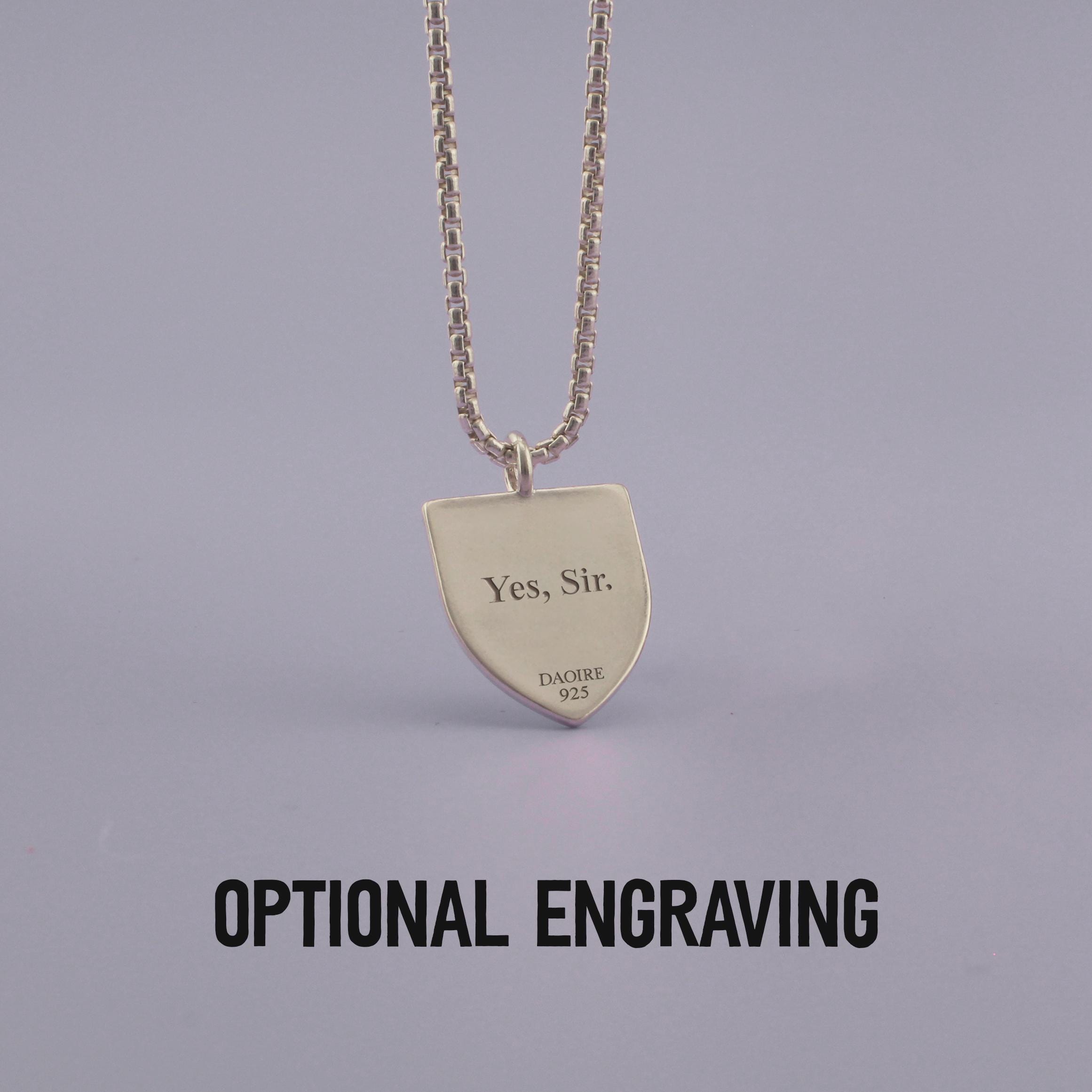 Sterling Silver Dominant Female Ownership Icon Pendant on Box Chain ...