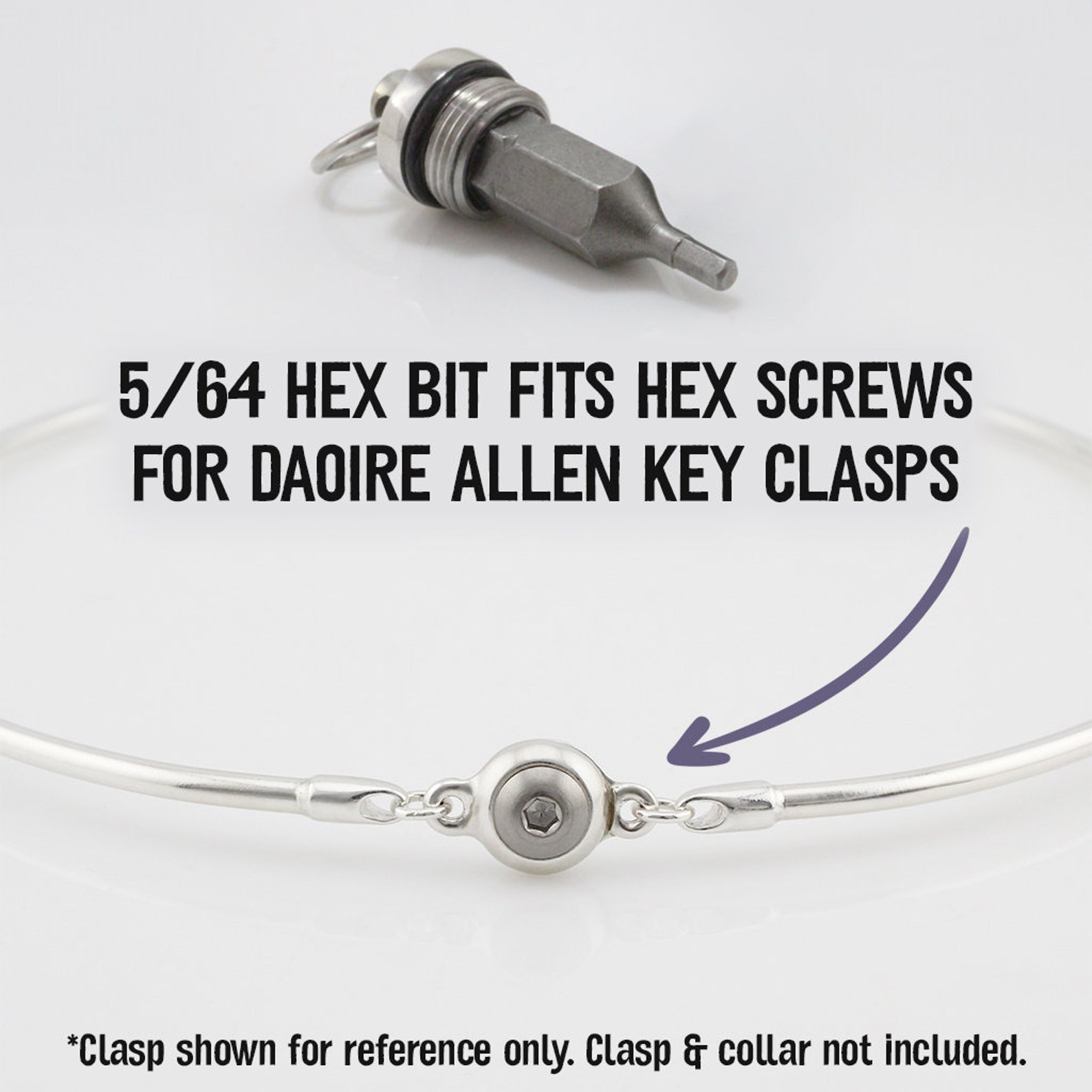 Stainless Steel Hidden Allen Key Tube Pendant With Choice of Necklace ...