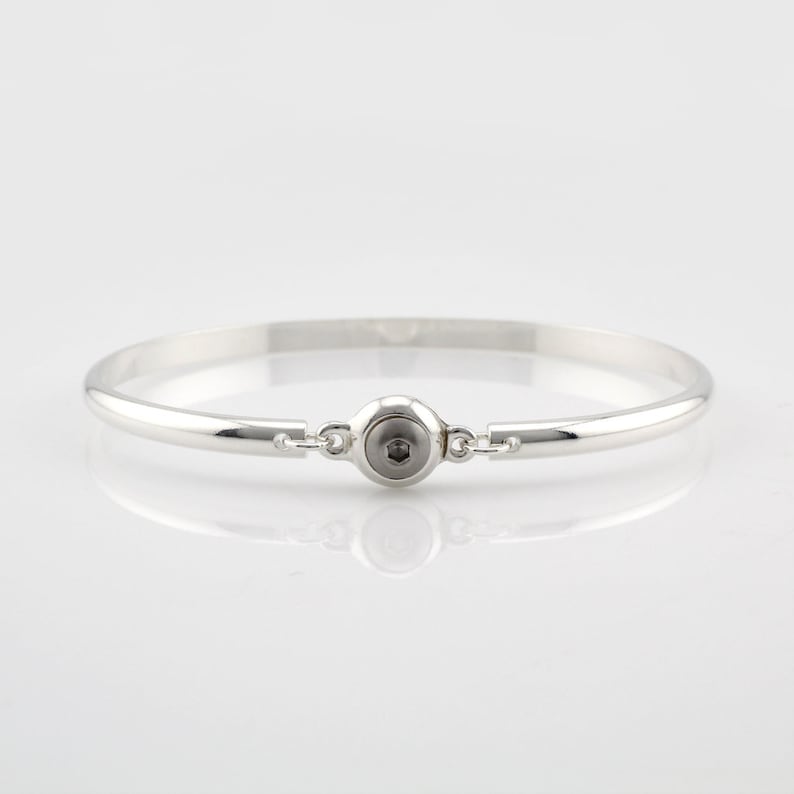 Sterling Silver Discreet Slave Bracelet - Half Round 6 Gauge Wire W ...
