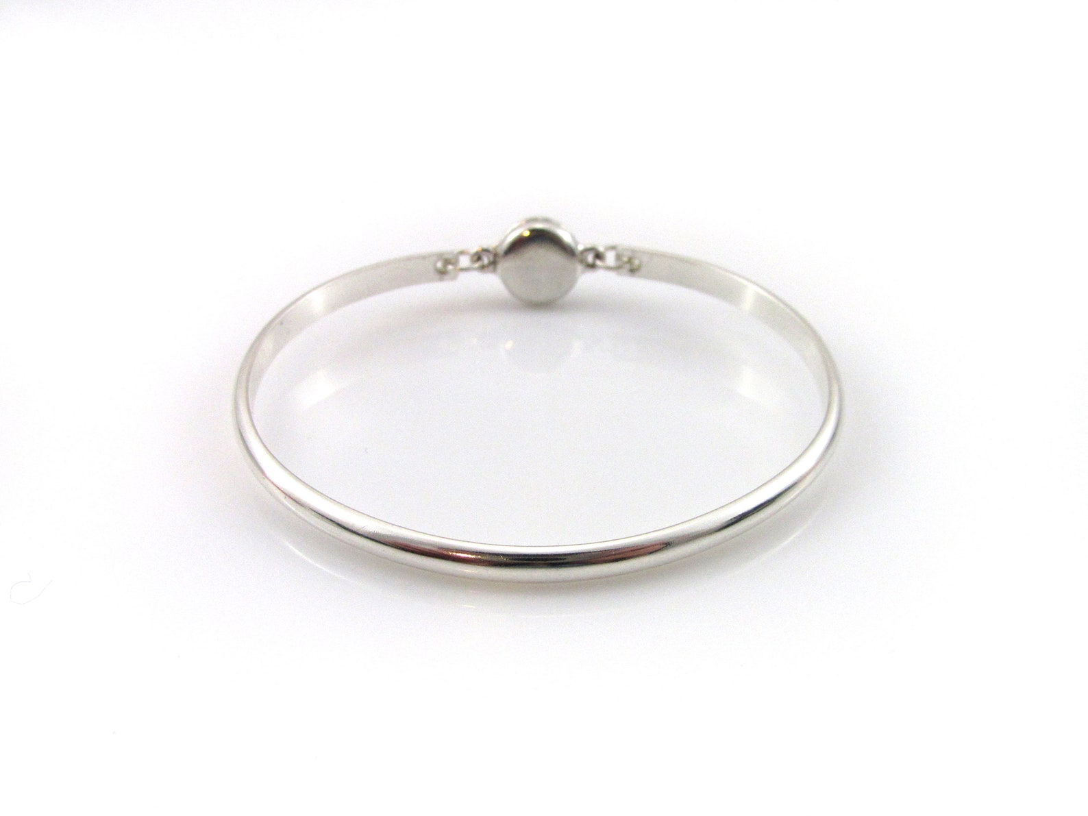 Sterling Silver Discreet Slave Bracelet Half Round 6 Gauge | Etsy