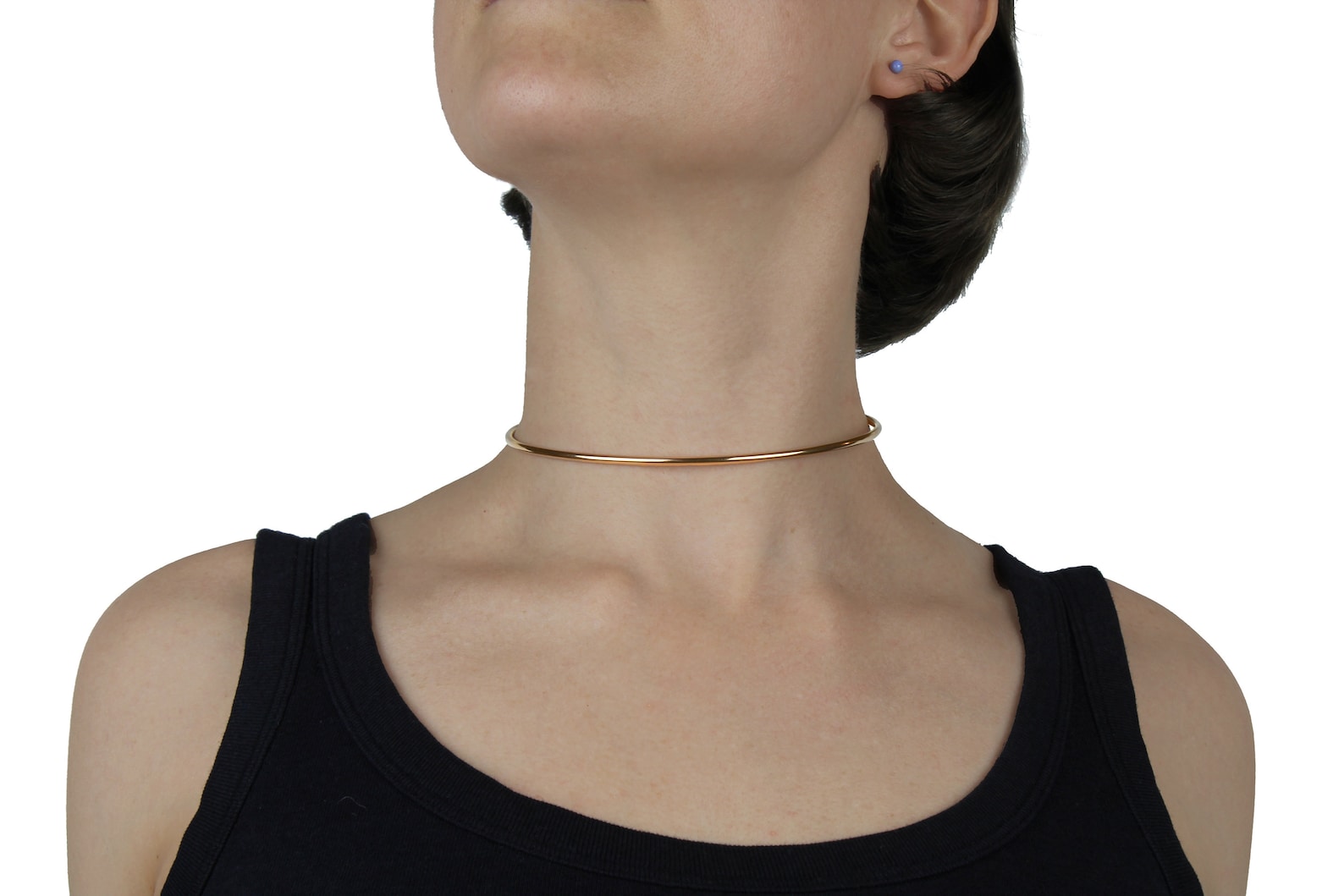 Discreet Slave Day Collar - 14k Yellow Gold-filled 10 Gauge Round Wire ...
