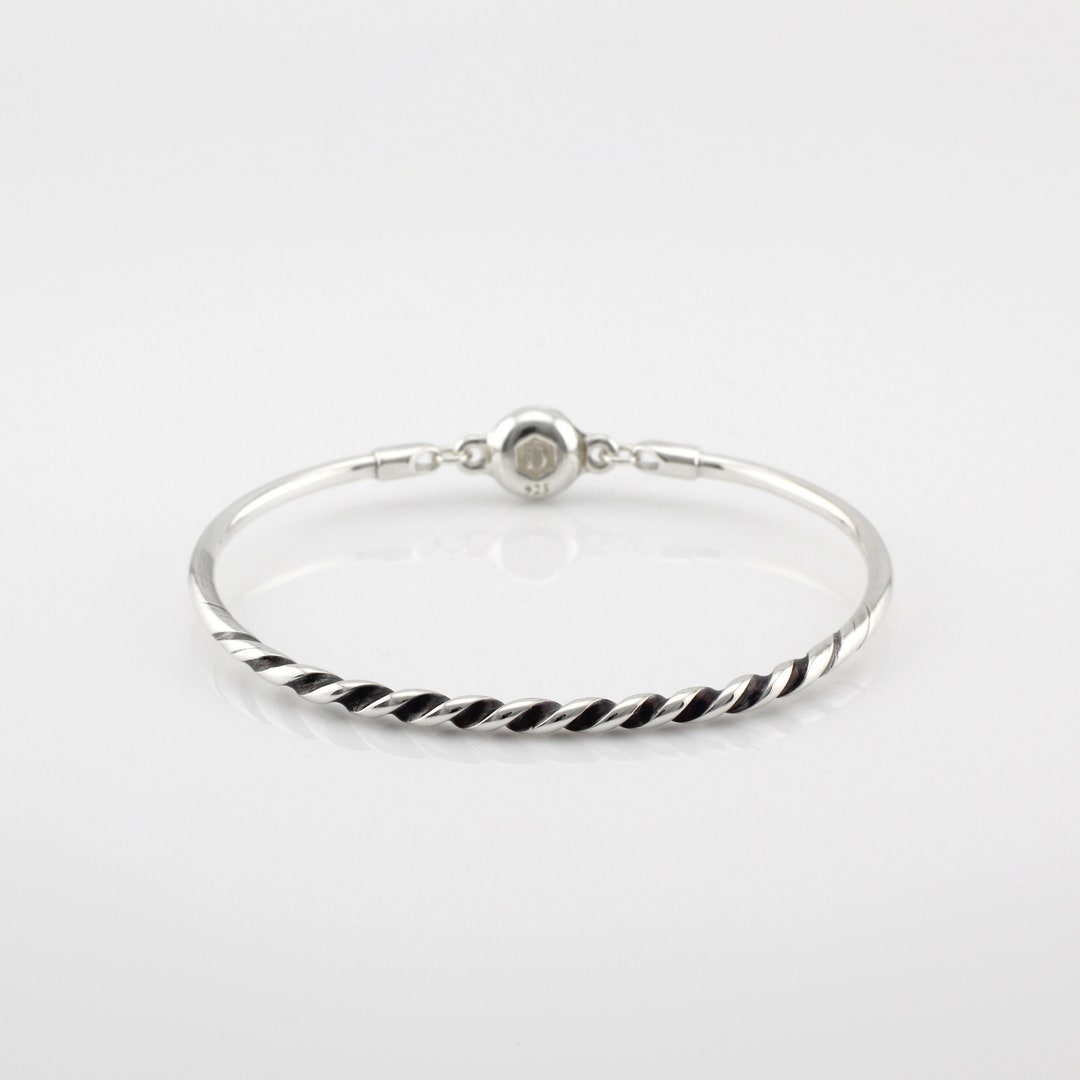 Sterling Silver Discreet Slave Bracelet - Locking Cuff W/ 10 Gauge ...
