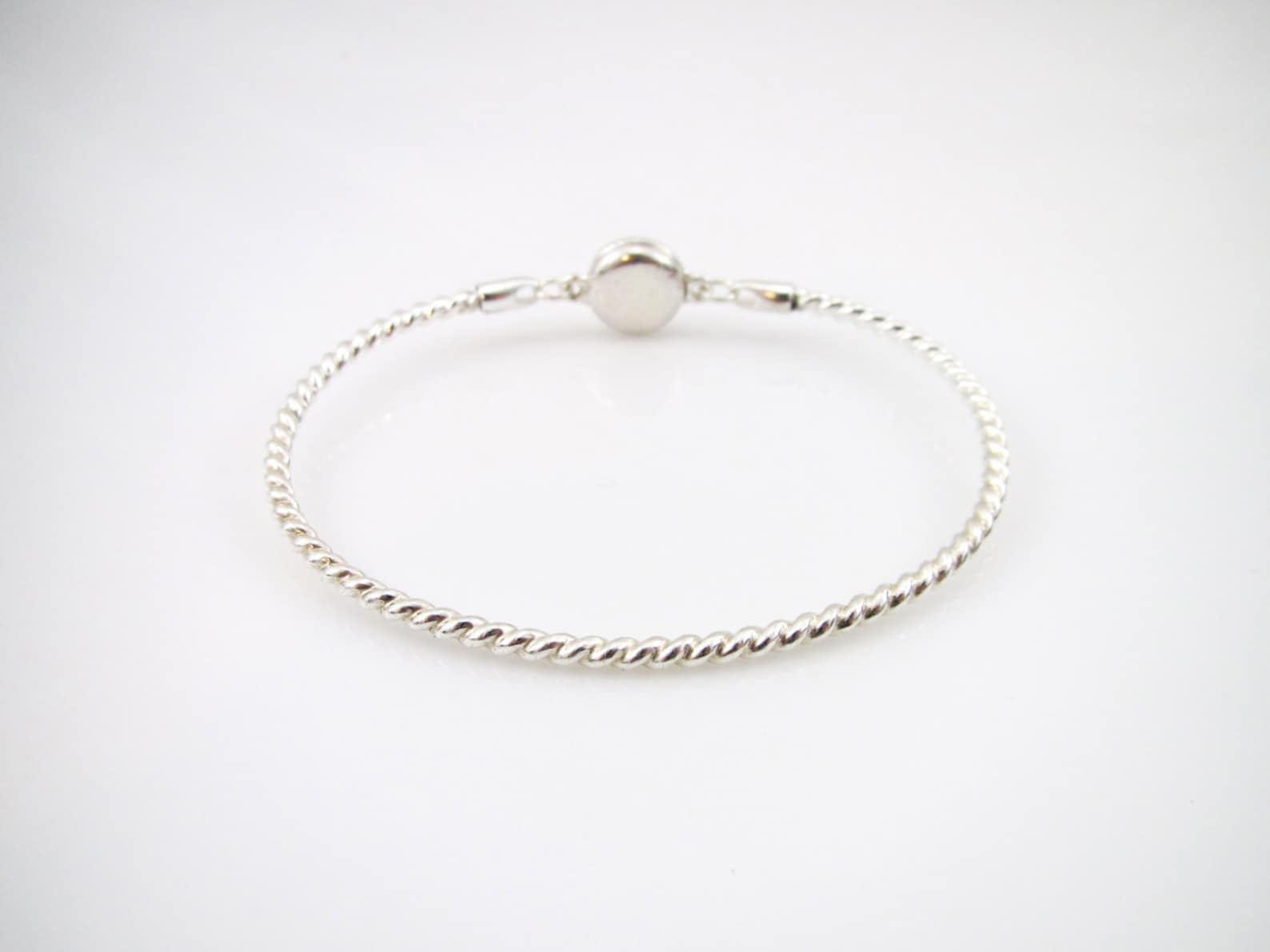 Sterling Silver Discreet Slave Bracelet - Locking Cuff W/ 10 Gauge ...