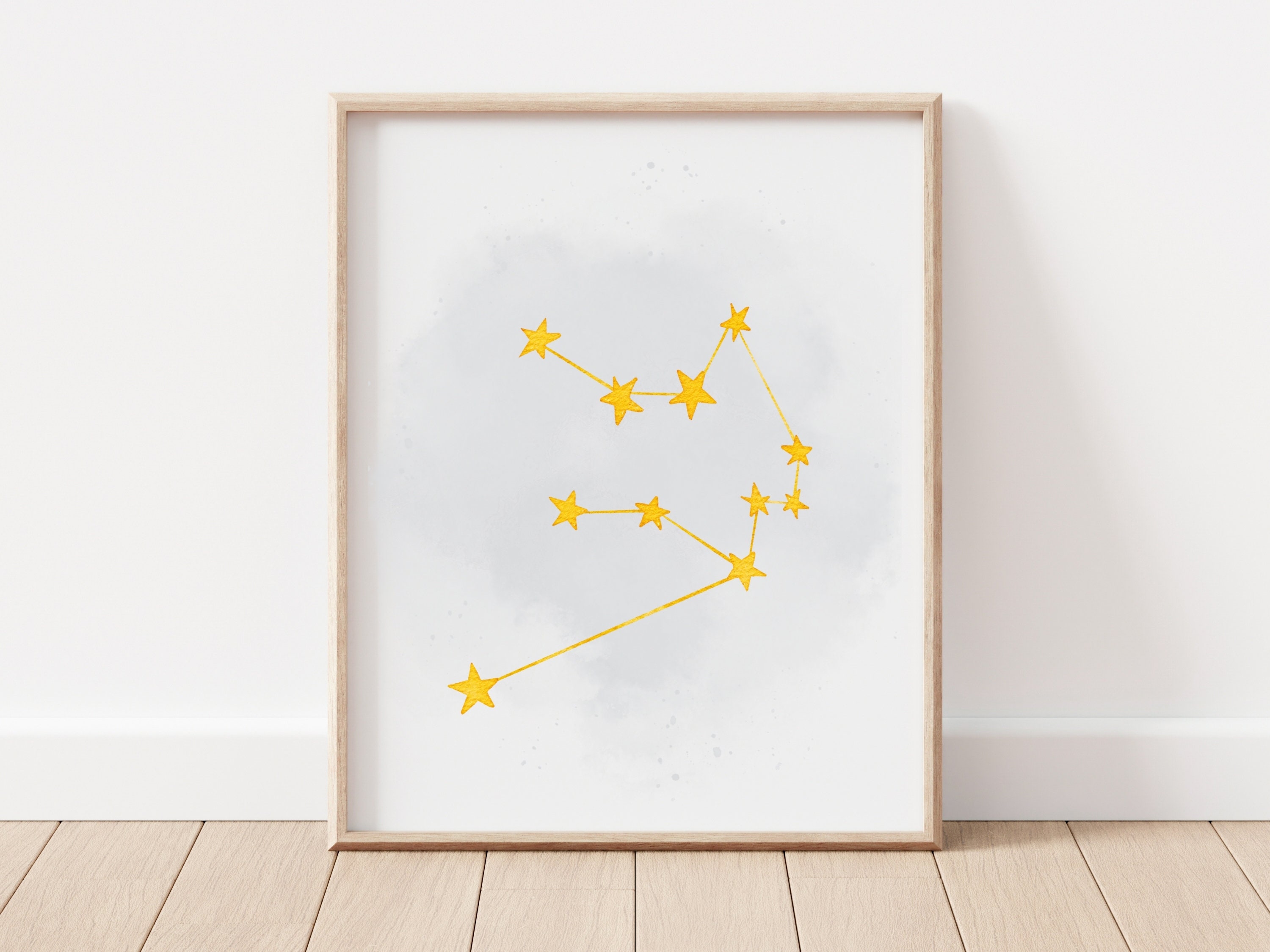 Constellation Watercolor Print, Space Nursery, Star Nursery, Printable ...