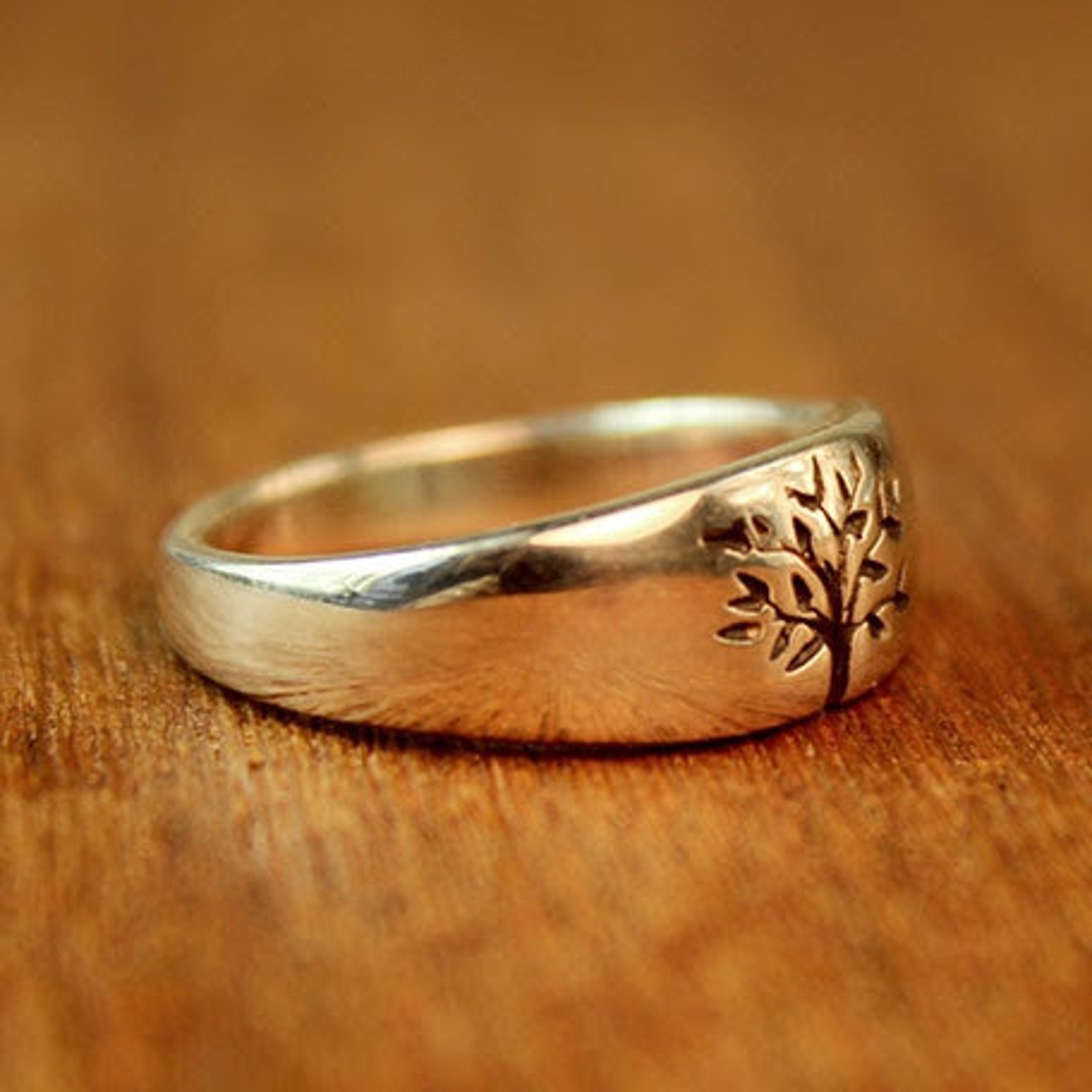 Tree of Life Ring. Men's Wedding Ring. Tree of Life Wedding Set. Unique ...