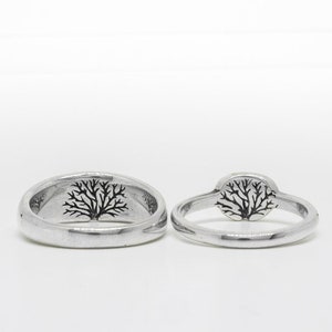 Tree of Life Ring. Men's Wedding Ring. Tree of Life Wedding Set. Unique ...