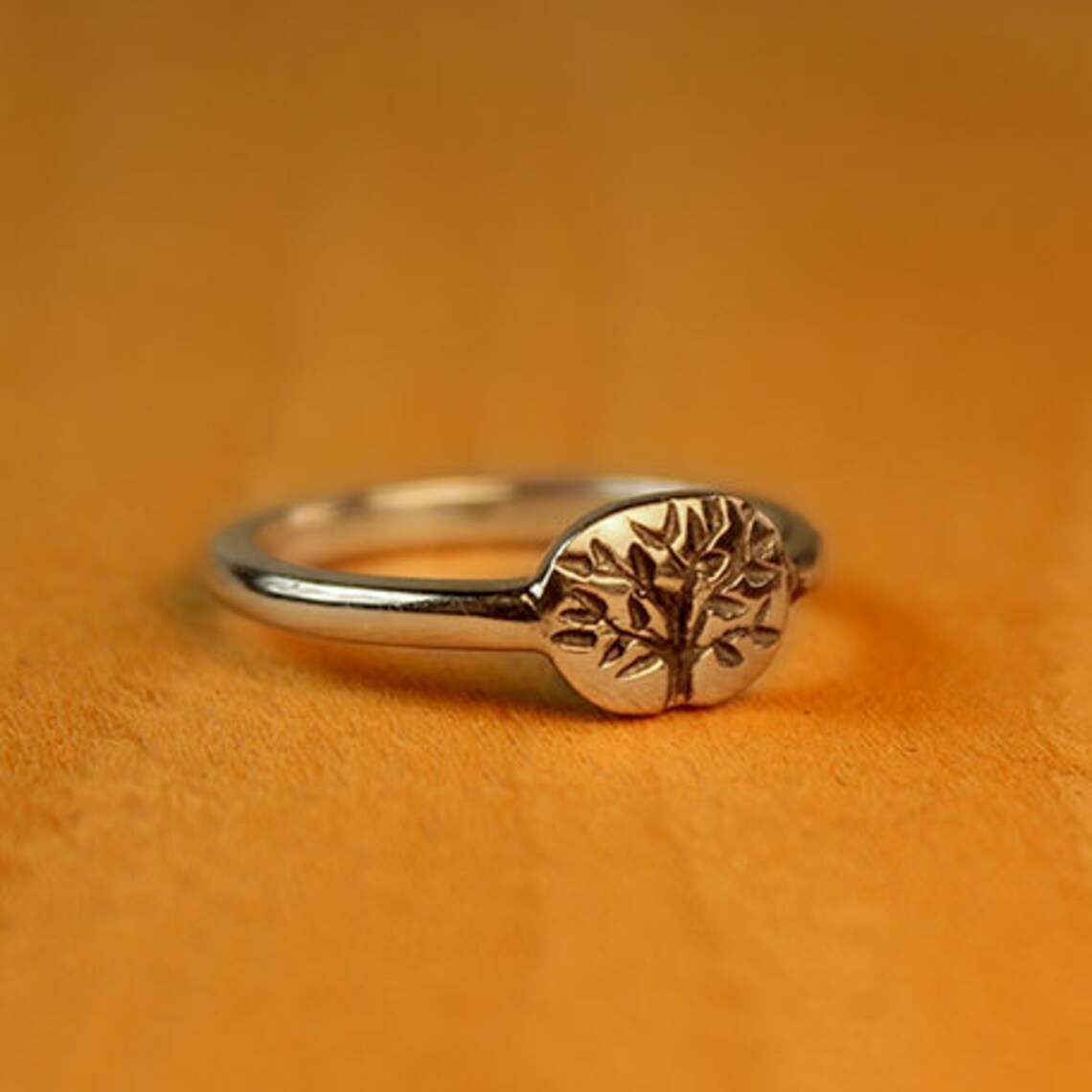 Narrow Tree of Life Wedding Ring in White Gold. Women's - Etsy