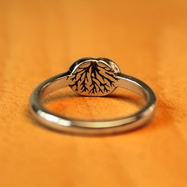Narrow Tree of Life Wedding Ring in White Gold. Women's - Etsy