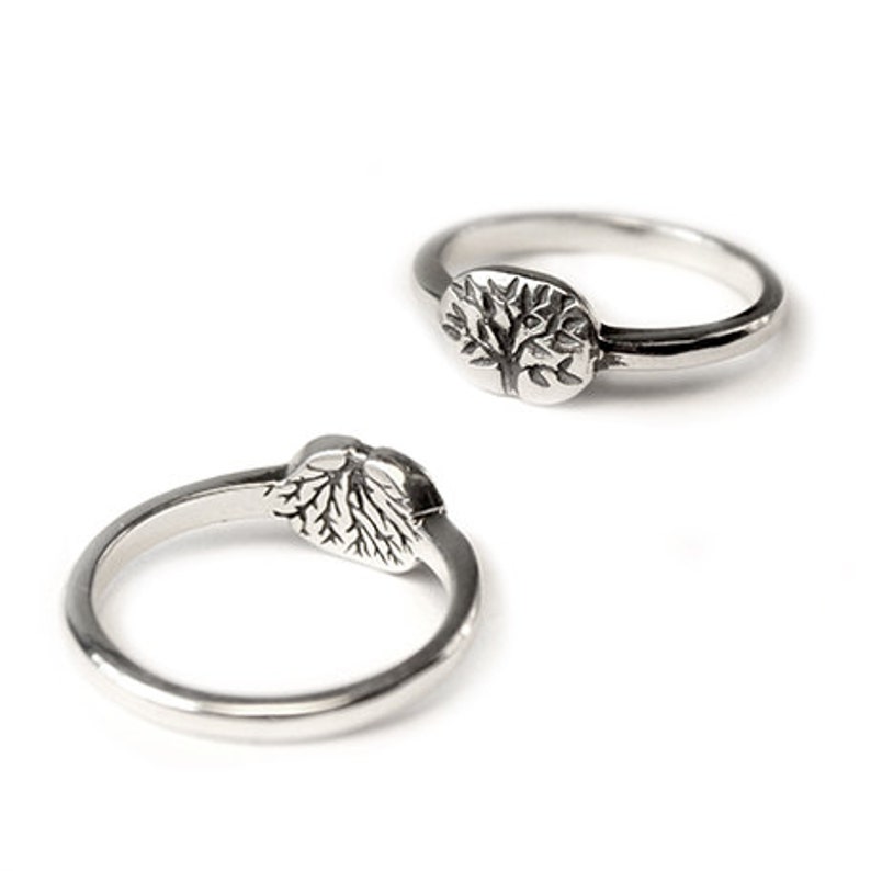Narrow Tree of Life Wedding Ring in White Gold. Women's - Etsy