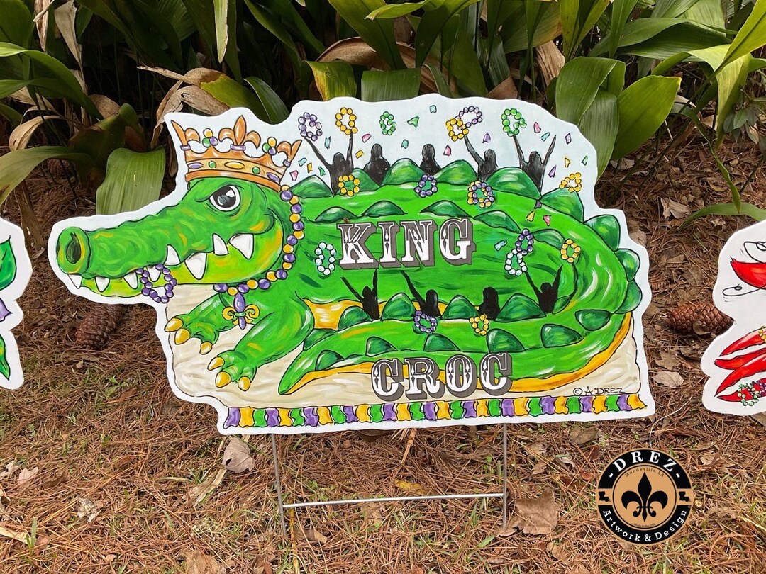 Mardi Gras, Yard Art, Yardi Gras, Garden, Nola, New Orleans, Made in ...