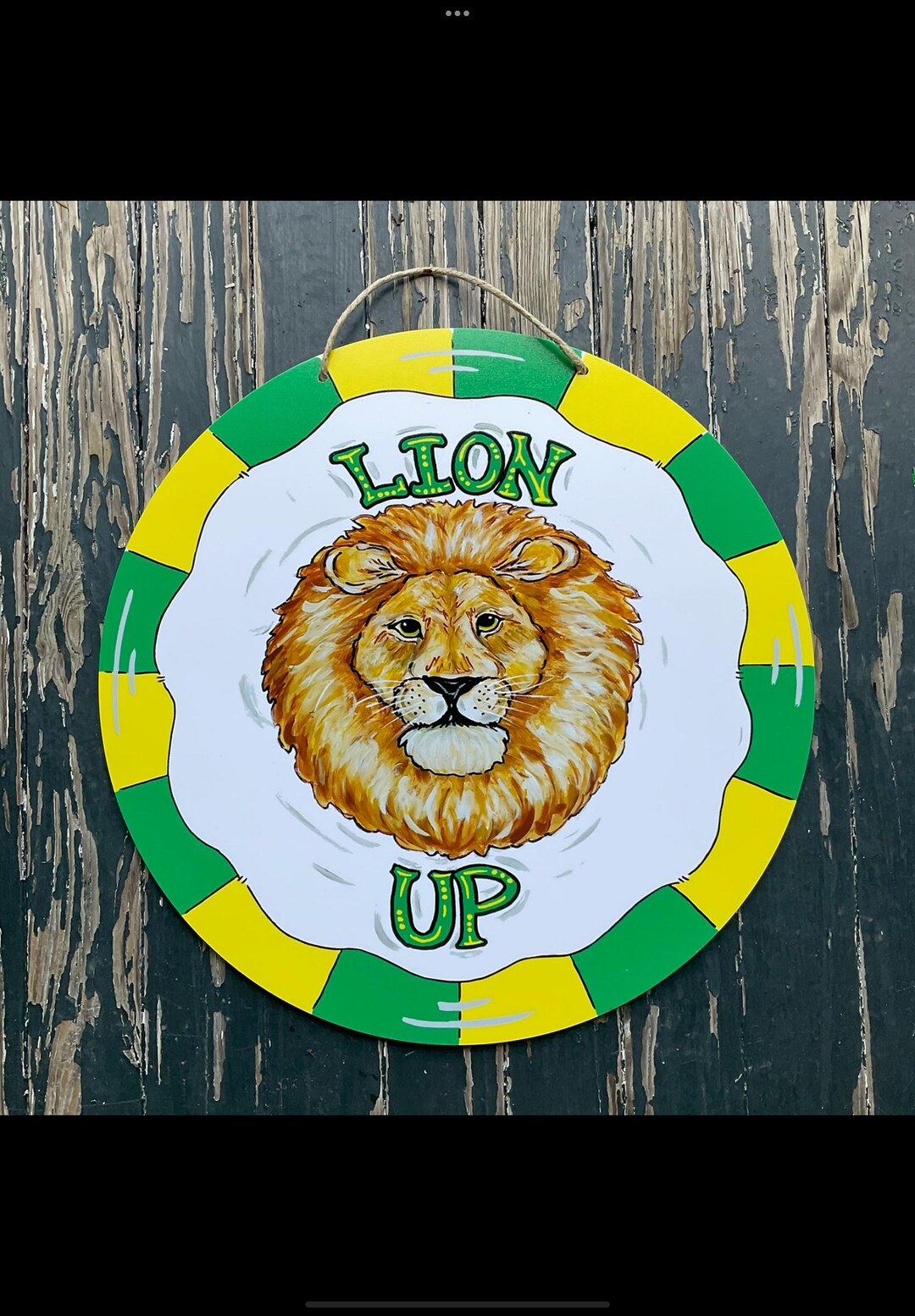 Lion Door Hanger, Nola Art, Hammond, Louisiana, School Spirit, Drez ...
