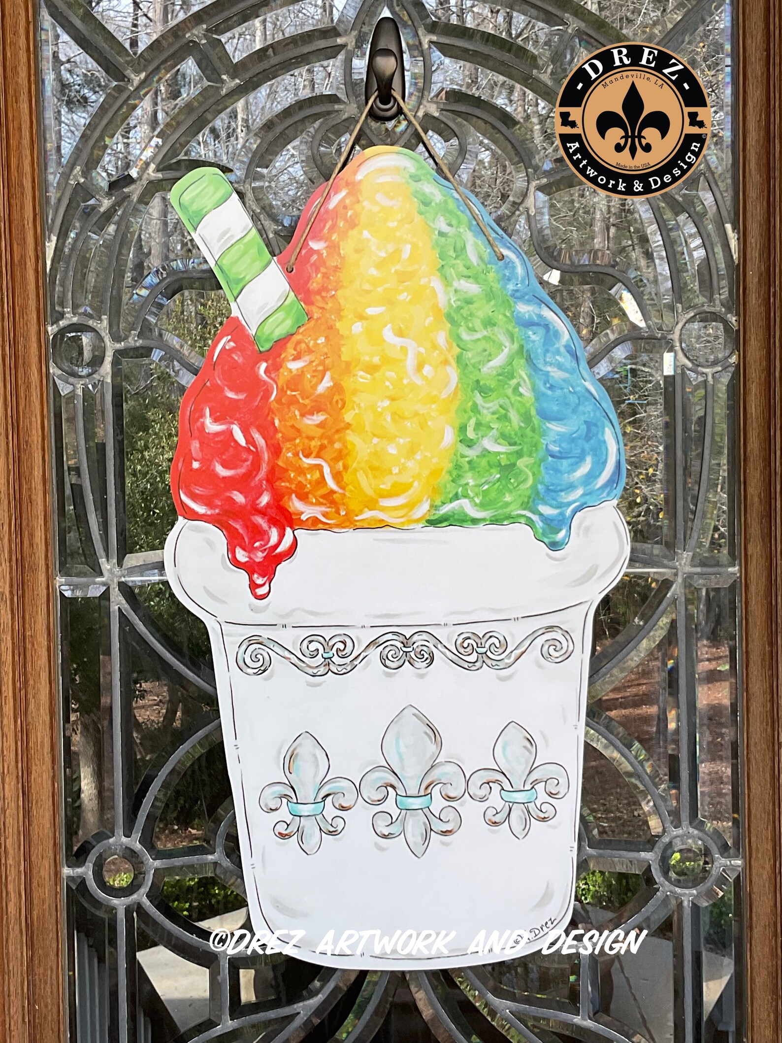 Snowball Door Hanger, New Orleans, NOLA, Summer, Wholesale Avail.,drez ...