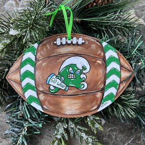Tulane Football, Geaux Wave, Nola, New Orleans, Ornament, Christmas ...