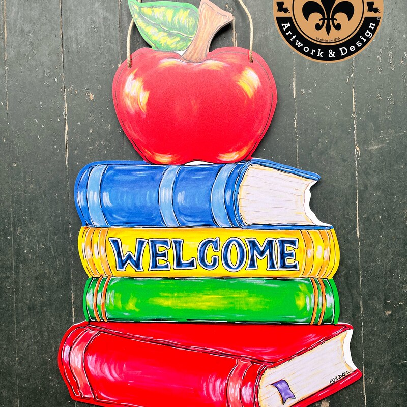 Apple Door Hanger - Etsy