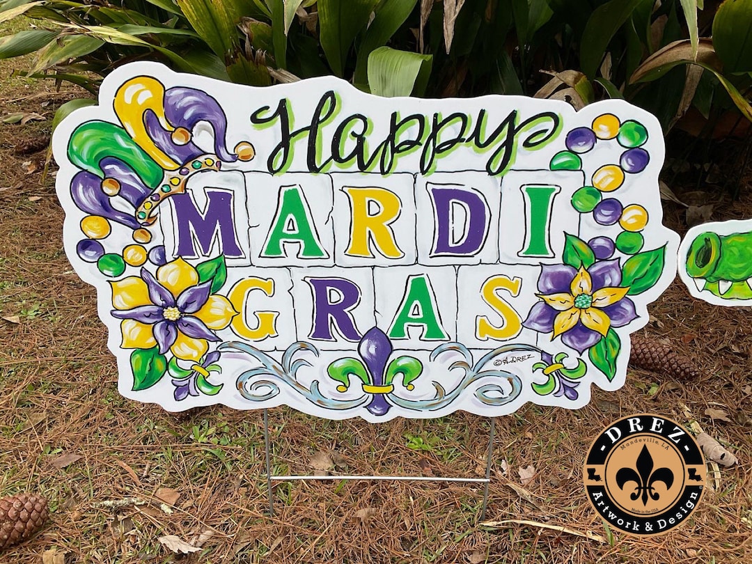 Mardi Gras, Yard Art, Yardi Gras, Garden, Floral, Nola, New Orleans ...