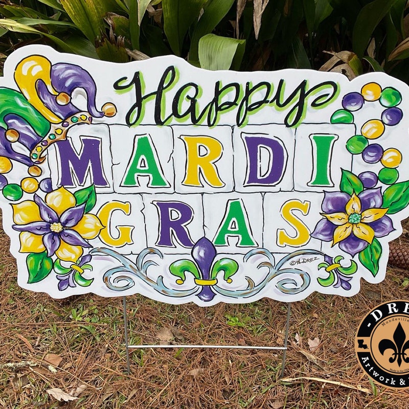 Mardi Gras Sign - Etsy