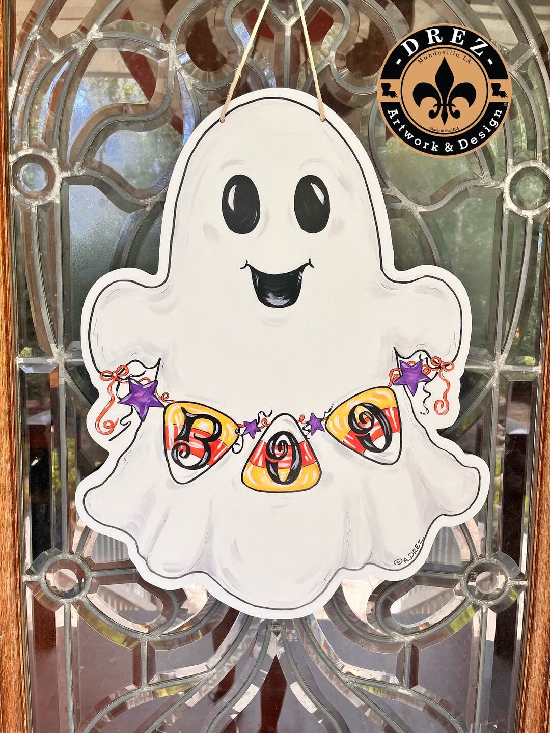 Ghost Door Hanger, Cute Ghost, Halloween Door Decor, Fall, Trick or ...