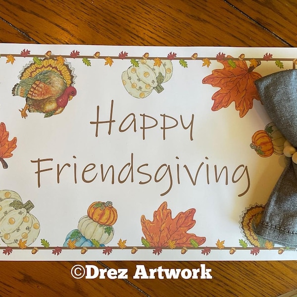 Turkey Placemats - Etsy