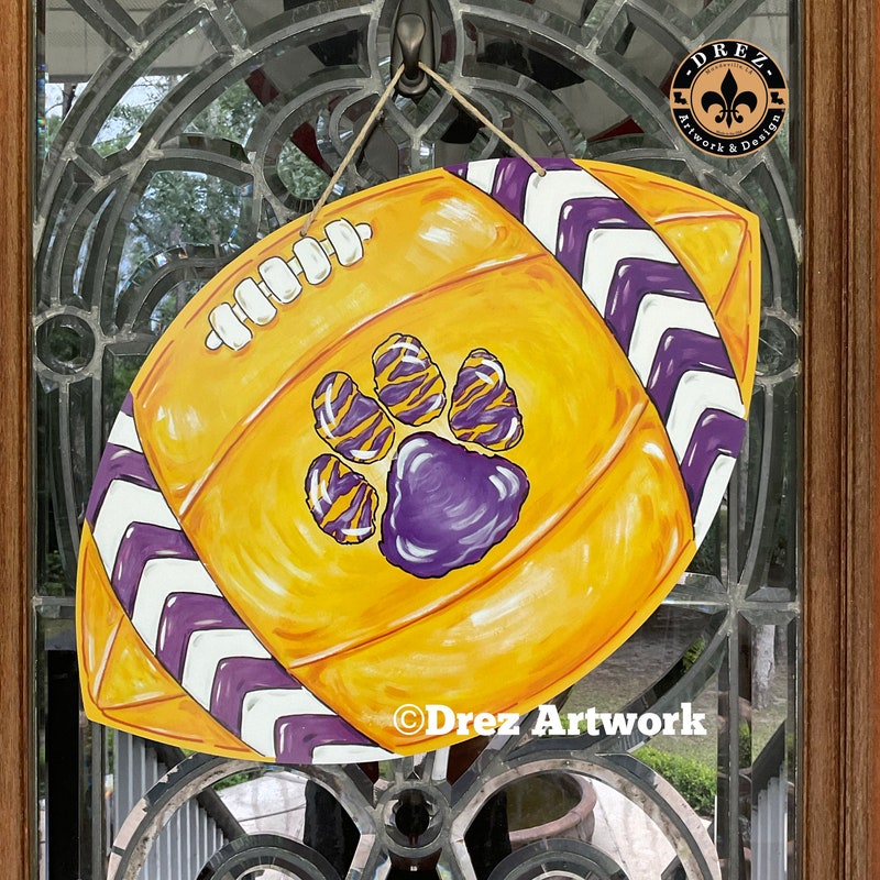 Football Door Hanger - Etsy