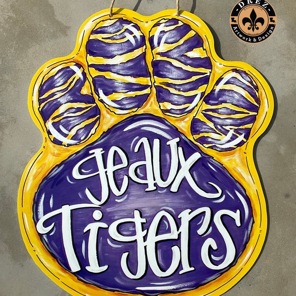 Lsu Door Hanger - Etsy