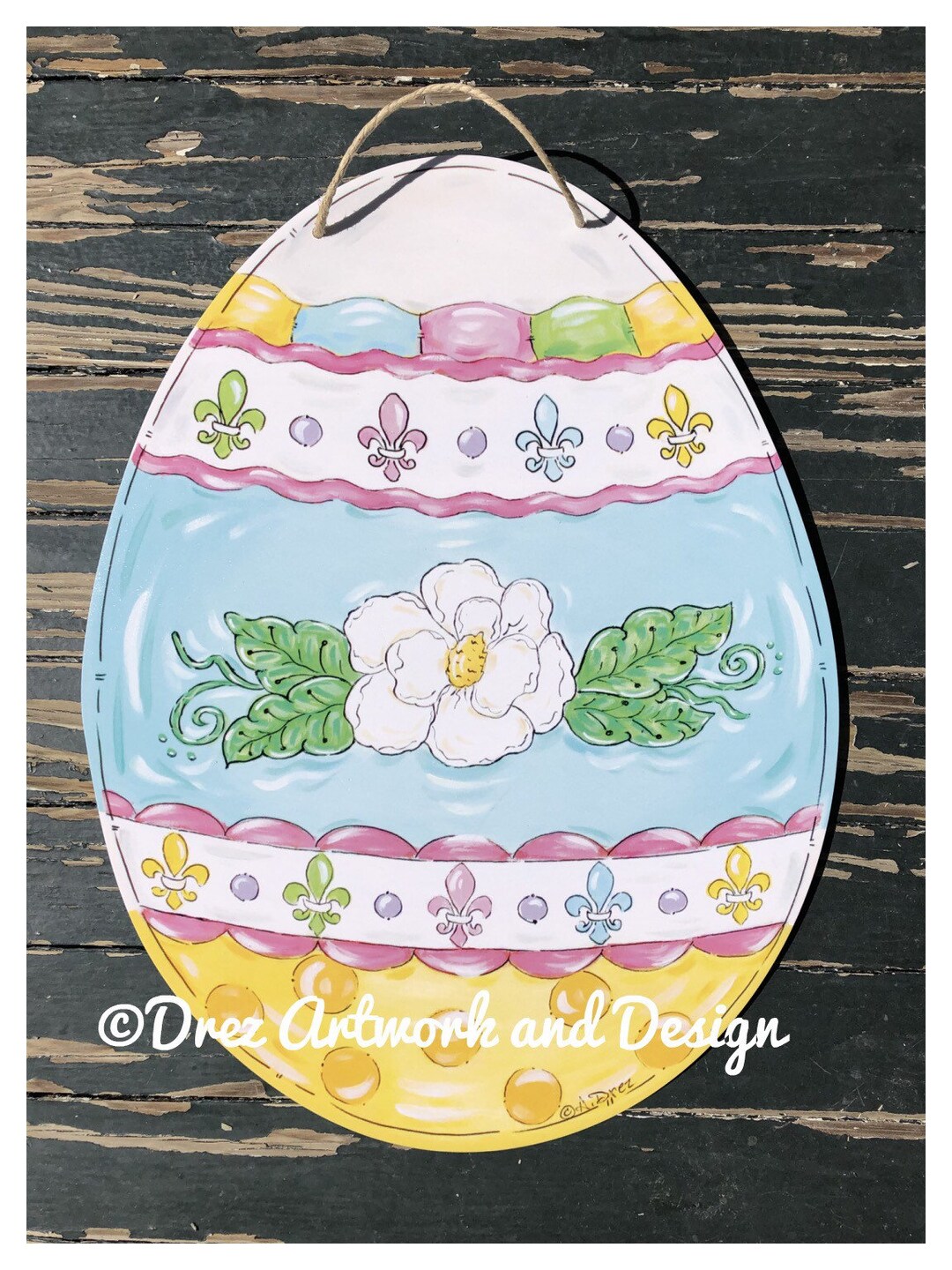 Easter Egg Door Hanger, Easter, Springtime, Spring Door Hanger ...