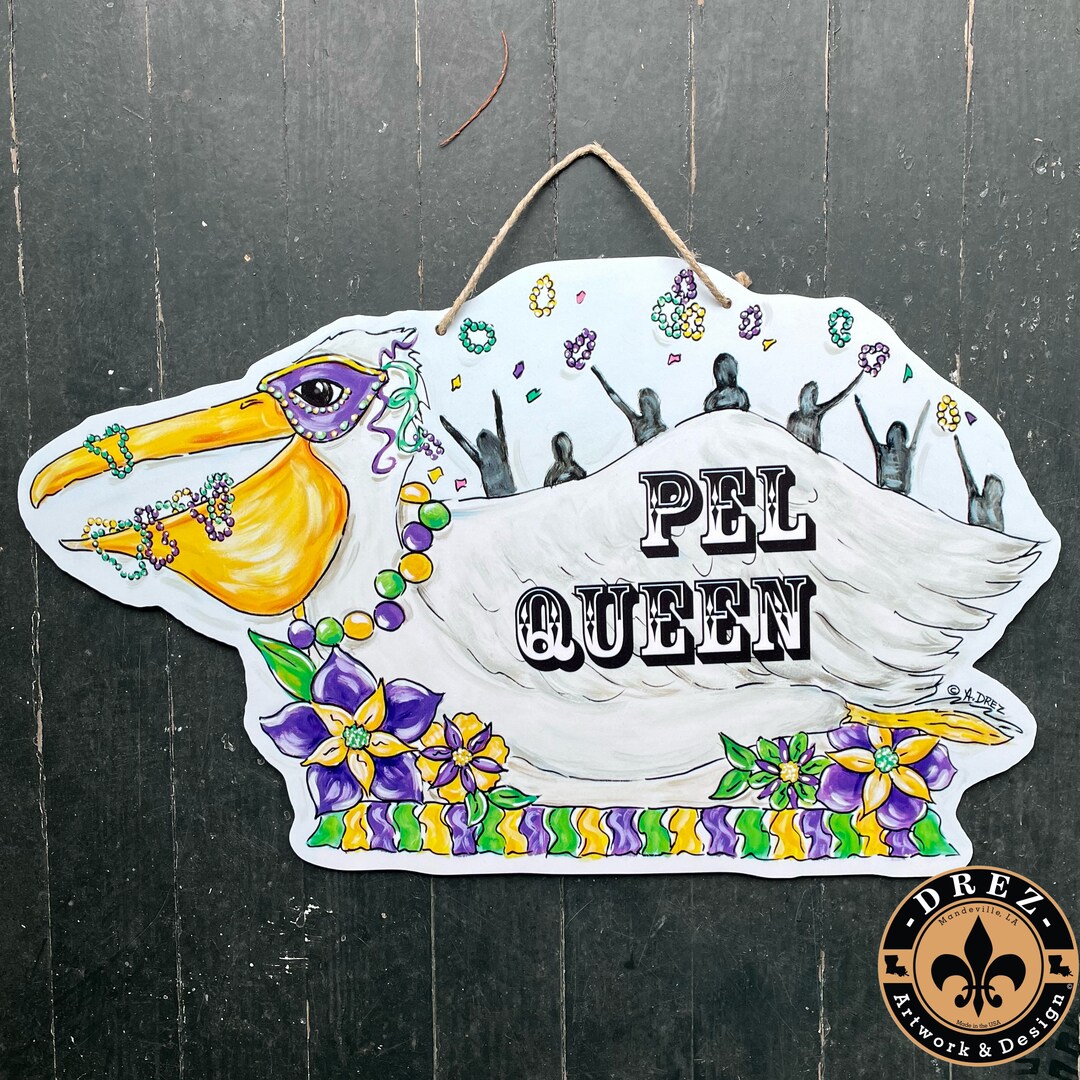 Mardi Gras Door Hanger, Pelican, Float, Parade, Krewe, Wholesale ...