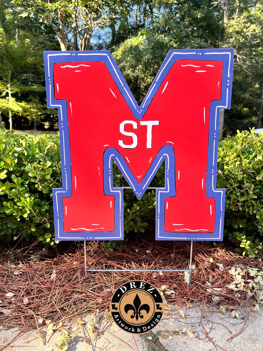 St Martin Yard Stake, Garden, School Spirit - Etsy