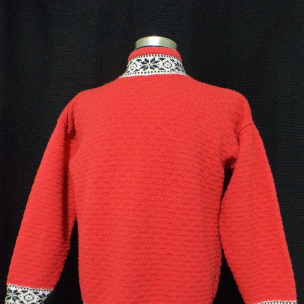 Nordic Sweater Red - Etsy