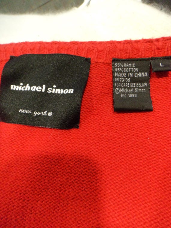 Fall Autumn Sweater, Michael Simon, (Size: Medium? La… - Gem