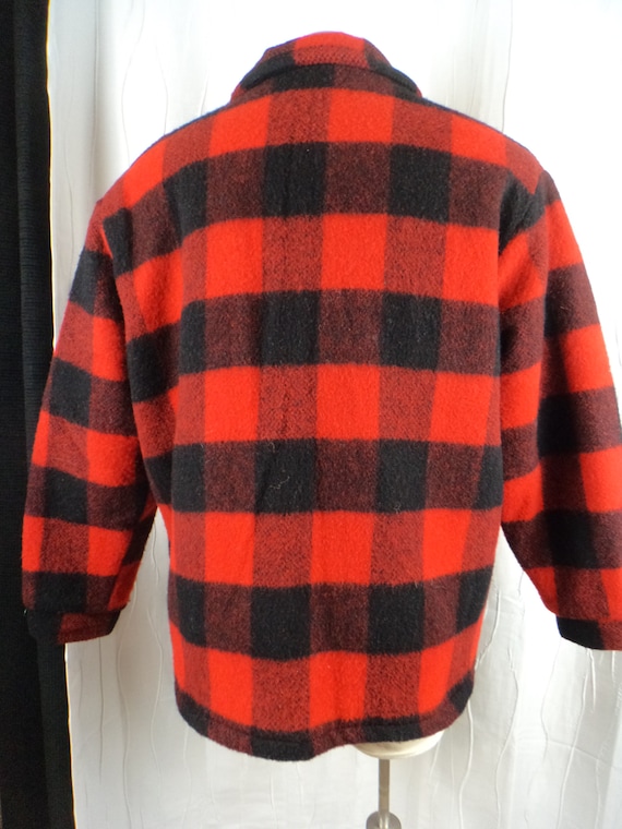 Vintage Buffalo Plaid Jacket, Buffalo Check Wool Coat… - Gem